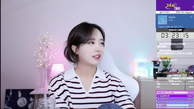 [클립] 마이민♡에게 별풍선 2821개 선물 | SOOP VOD