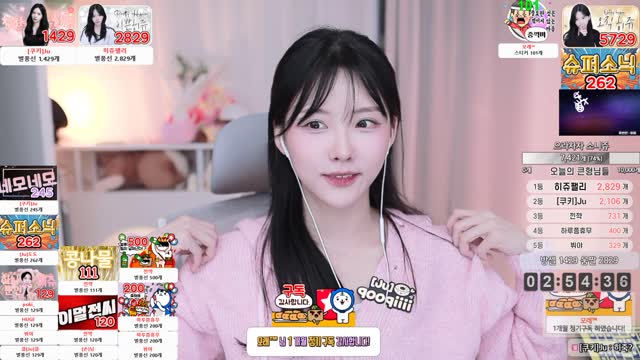 [클립] 히쥬♡에게 별풍선 1429개 선물 | SOOP VOD