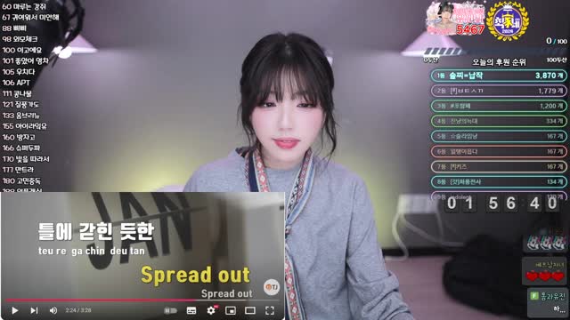 [클립] 유진냥에게 별풍선 1467개 선물 | SOOP VOD