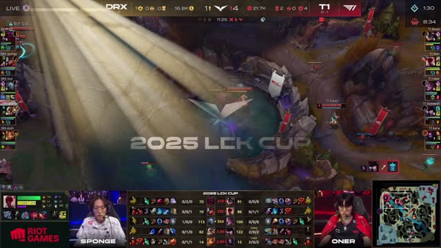 [클립][T1 vs DRX] 2025 LCK CUP | SOOP VOD