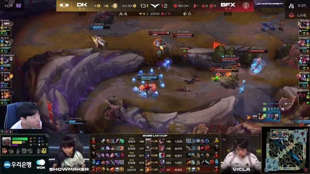 [캐치]김민교 LCK DK vs BFX 레전드매치업 #LckWatchParty | SOOP VOD