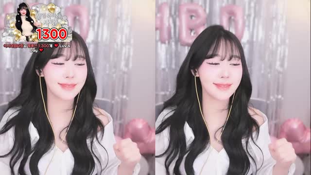 [클립] 러브랑에게 별풍선 1300개 선물 | SOOP VOD