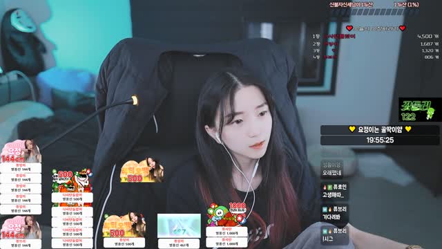 [클립] 쮸요정에게 별풍선 144개 선물 | SOOP VOD