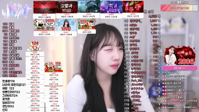 [클립] 뽀득이♡에게 별풍선 1486개 선물 | SOOP VOD