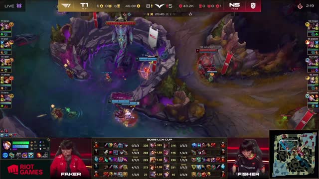 [클립][T1 vs NS] 2025 LCK CUP PLAY-INS ROUND 2 | SOOP VOD