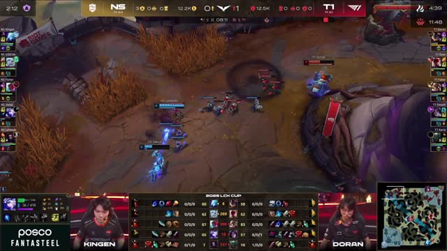 [클립][T1 vs NS] 2025 LCK CUP PLAY-INS ROUND 2 | SOOP VOD