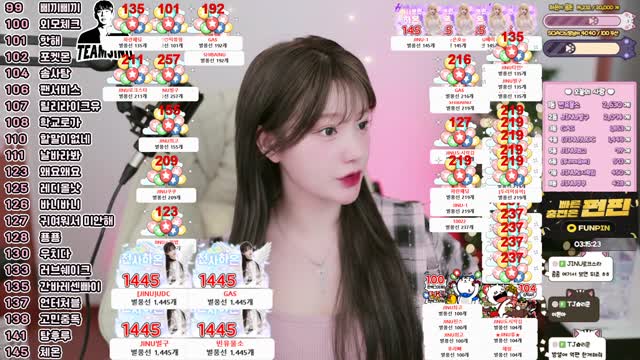 [클립] 하온♡에게 별풍선 1445개 선물 | SOOP VOD