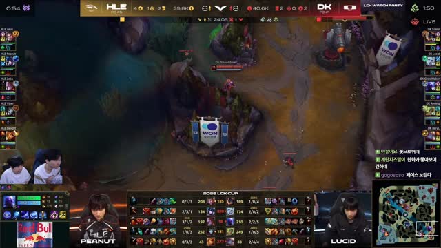[클립]김민교x칸 LCK DK vs HLE 플레이오프 레전드매치업 #LckWatchParty | SOOP VOD