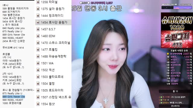 [클립] 로나야~♥에게 별풍선 1454개 선물 | SOOP VOD
