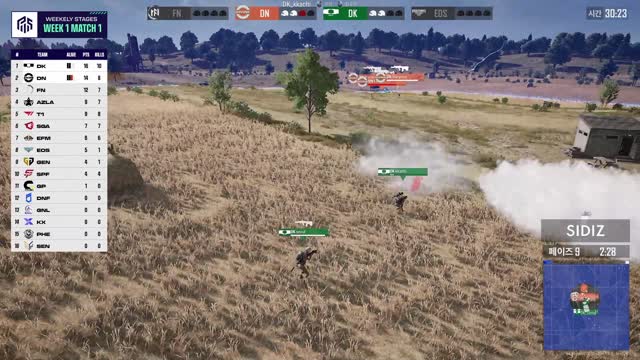 [클립][배그] 2025 PWS DAY 1 1라운드 DK 치킨 | SOOP VOD