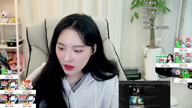 [클립] 하루3에게 별풍선 124개 선물 | SOOP VOD