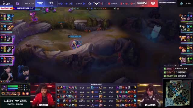 [캐치]김민교x쿠로 LCK T1 vs GEN 레전드매치업 #LckWatchParty | SOOP VOD