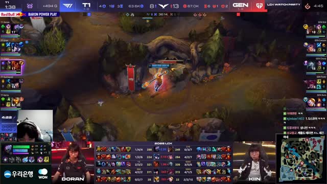 [클립]T1 vs GEN G #lckwatchparty | SOOP VOD