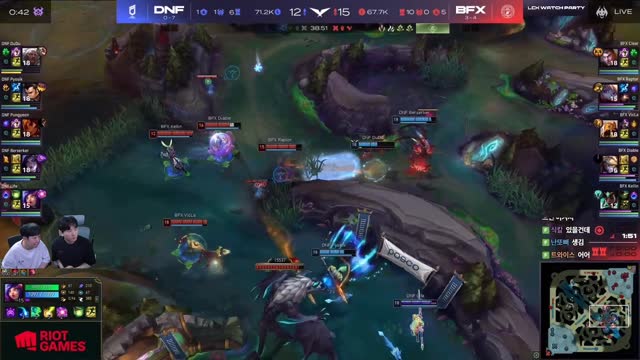[캐치]김민교x칸 LCK DNF vs BFX 레전드매치업#LckWatchParty | SOOP VOD