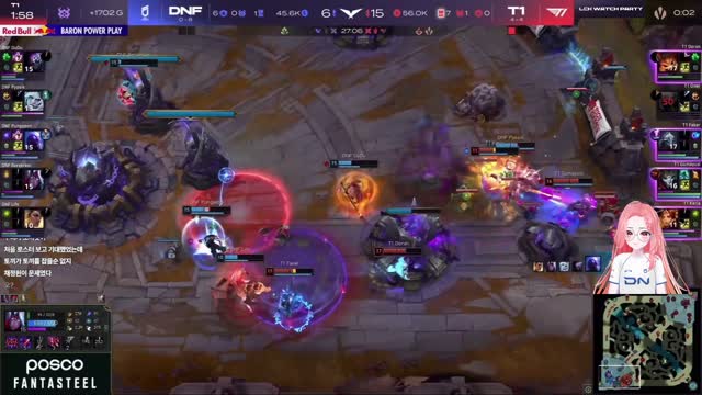 [클립]이적 1일차에 승리요정이 되지 못한 밀크티냠의 DN프릭스 첫경기 반응 | SOOP VOD