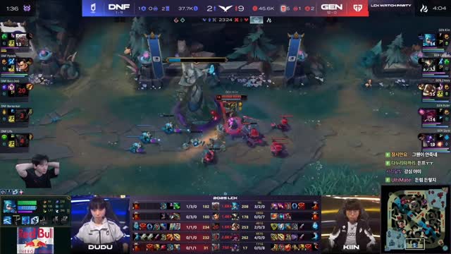 [캐치]김민교 LCK 젠지 vs DNF 레전드매치업 #LckWatchParty | SOOP VOD