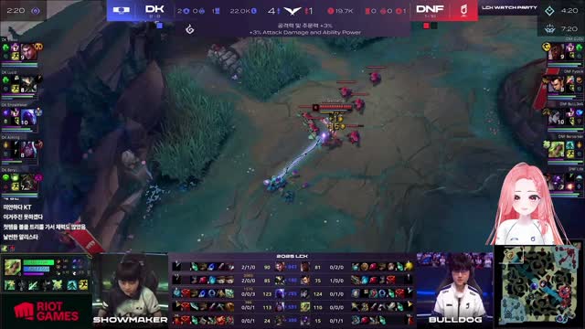 [클립][DNF 응원]DNF 깜짝 선물 승리 DK vs DNF #LCKWatchParty | SOOP VOD