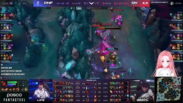[클립][DNF 응원]DNF 깜짝 선물 승리 DK vs DNF #LCKWatchParty | SOOP VOD