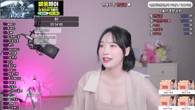 [클립] 햇동이♥에게 별풍선 1435개 선물 | SOOP VOD
