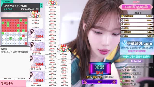 [클립][더케이_루키] 신입여캠 월초의상 언더붑 ♥ 1464방셀+역팬 100♥ | SOOP VOD