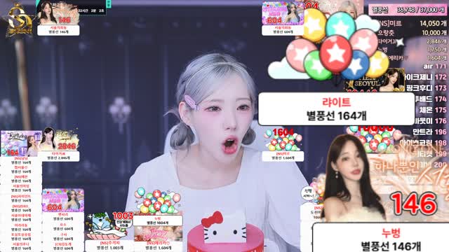 [클립] 민서율♡에게 별풍선 2846개 선물 | SOOP VOD
