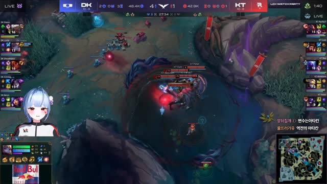 [민결희] DK vs KT 1세트 표독해진 민결희 | SOOP VOD