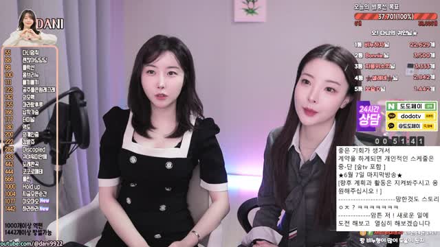 [클립] 믿고듣는다니에게 별풍선 1442개 선물 | SOOP VOD