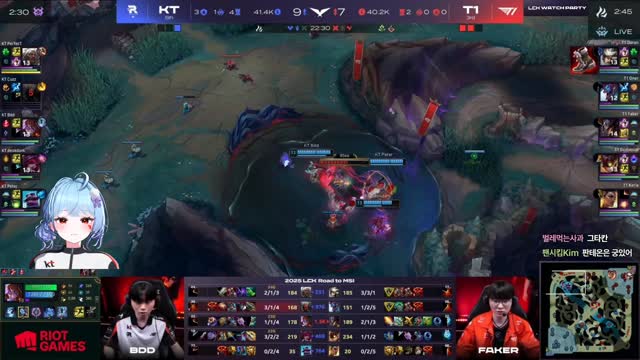 [클립][kt파트너] 고점의 케이티 vs 다전제의 티원 KT vs T1 msi 선발전 #LckWatchParty | SOOP VOD