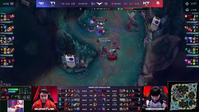 [T1 vs KT]2025 LCK MSI 대표 선발전 1경기 | SOOP VOD