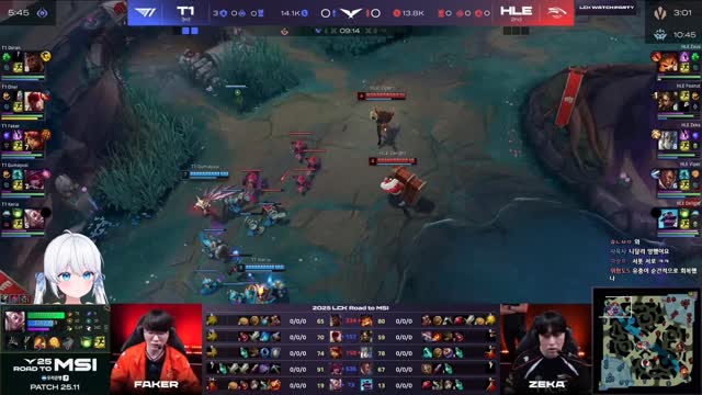 [클립]lck T1vs한화 Road to MSI 레츠고!!!!! #LckWatchParty | SOOP VOD