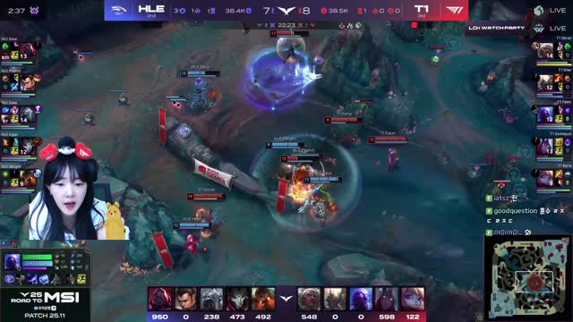 [캐치]임아니 [ T1 vs HLE 마지막 MSI 티켓 쟁탈전...제발티원 ㅠ ㅠ #LckWatchParty | SOOP VOD
