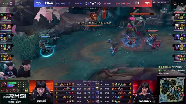 [클립]김민교x칸 LCK T1 vs HLE 최종전 Road To Msi #LckWatchParty | SOOP VOD