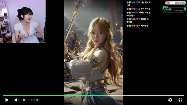 띠라버니 멤버들 롤AI 반응(류하 민서율 남순) | SOOP VOD