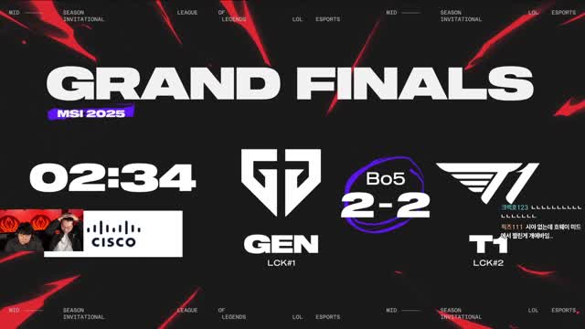 [캐치]김민교x이상호 T1 vs GEN MSI 결승전 #MSI2025 | SOOP VOD