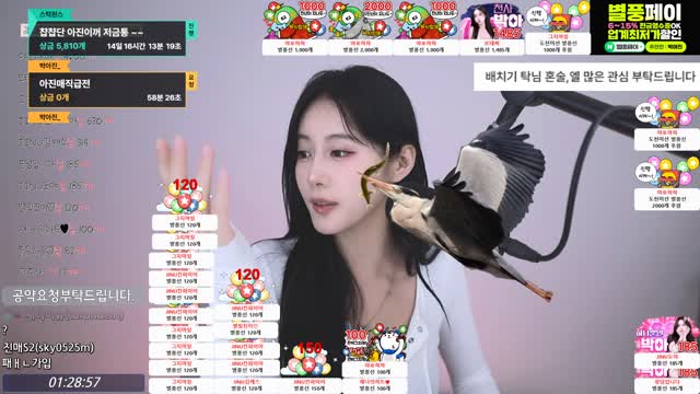 [클립] 박아진_에게 별풍선 185개 선물 | SOOP VOD