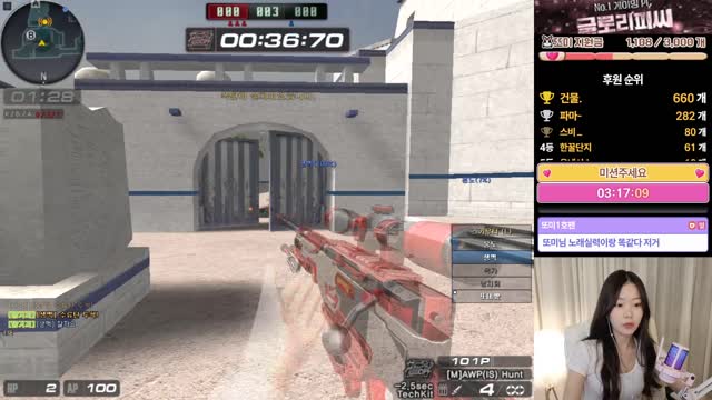 [클립]서든) 서든 신입 여캠 10일차 마3 가볼게요 / 룰렛 33 | SOOP VOD