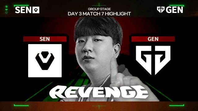 SEN vs GEN - MATCH 7 하이라이트 — 그룹스테이지 3일차 | SVL 2024 | SOOP VOD