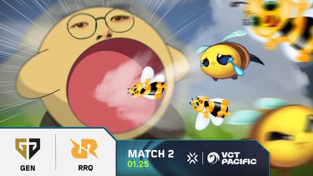 GEN vs RRQ - 상위조 R2 하이라이트 | VCT 퍼시픽 : 킥오프 | SOOP VOD