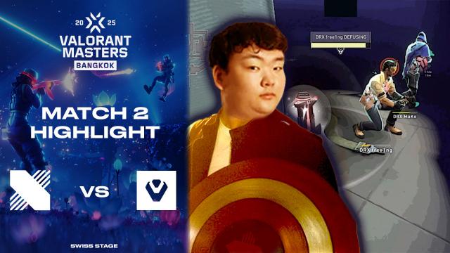 DRX vs. SEN - 스위스 스테이지 1일차 2경기 하이라이트 | VCT 마스터스 방콕 | SOOP VOD