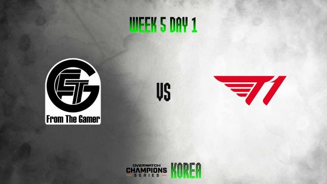 FTG vs T1｜5주차 1일｜2025 OWCS KOREA STAGE 1 | SOOP VOD