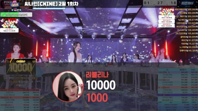 [씨나인] 2월 1회차 - 10000 (10000) / 러블리나 | SOOP VOD