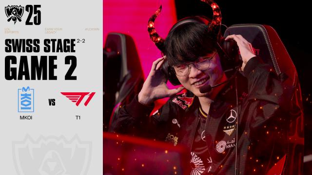 스위스가 장난이야? | MKOI vs T1 게임 2 하이라이트 | 스위스 Day9 | 2025 월드 챔피언십 | SOOP VOD